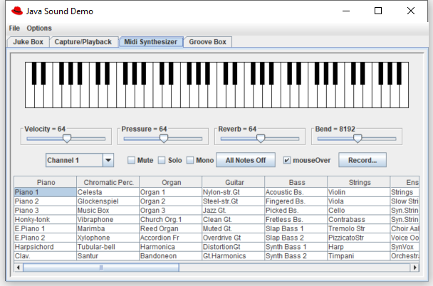 Fundamentals Of Multimedia Java Sound Principles Demo